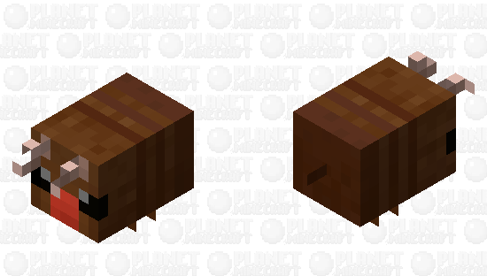 Rudy, the Red-Nosed Reinbee Minecraft Mob Skin