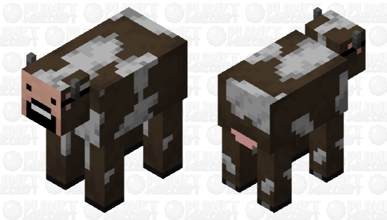 Minecraft Cow Faces