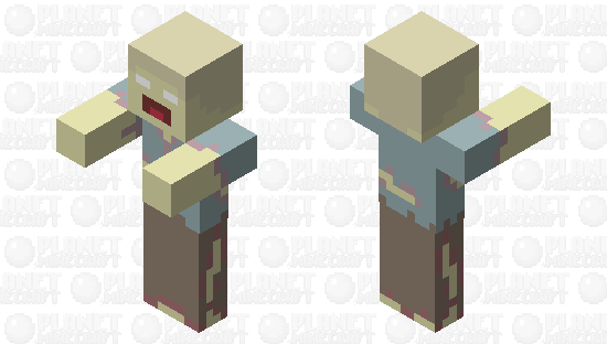 Realistic Zombie Minecraft Mob Skin