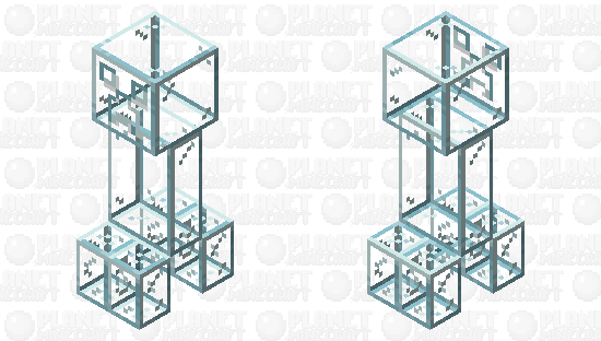 Glass Creeper Minecraft Mob Skin