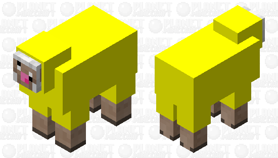 Minecraft Yellow Sheep
