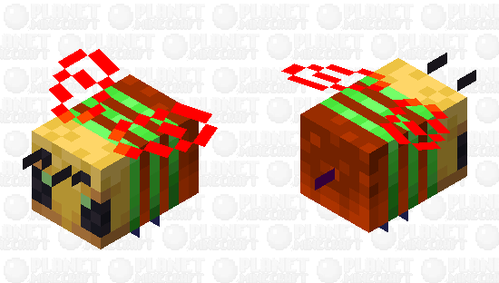 Rainbow Bee Minecraft Mob Skin