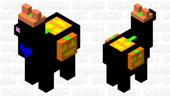 Pumpkin Llama Minecraft Mob Skin