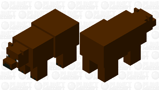 Brown Bear Minecraft Mob Skin