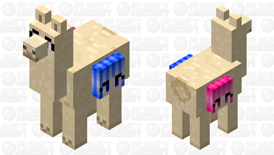 Lama with girls Minecraft Mob Skin