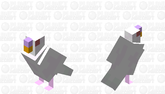 Rare Albino Parakeet Minecraft Mob Skin
