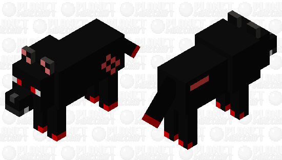 NightMare Wolf Minecraft Mob Skin