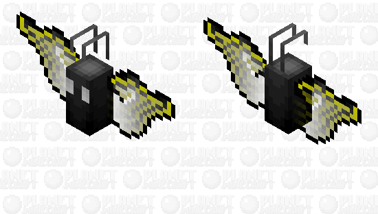 yellow butterfly, thunderbolt Minecraft Mob Skin
