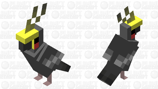 Cockatiel (normal/wild male) Minecraft Mob Skin