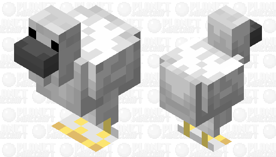Chineese Silk Chiken Minecraft Mob Skin