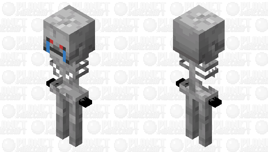 No armed Skeleton. Minecraft Mob Skin