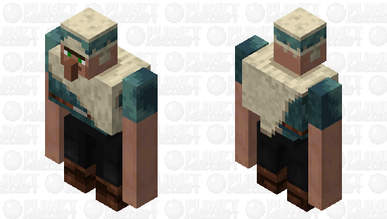Giant Snow Villager Minecraft Mob Skin