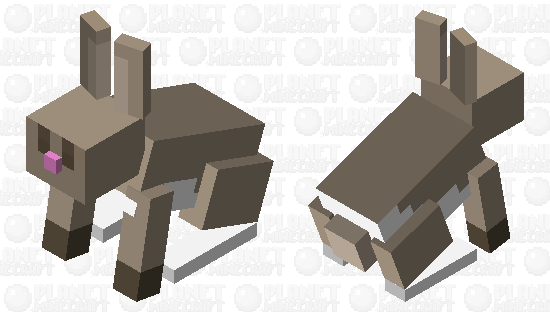 Rabbit remastered Minecraft Mob Skin