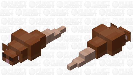 Brown rat Minecraft Mob Skin