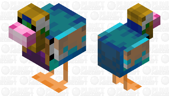 Mandarin Duck Minecraft Mob Skin
