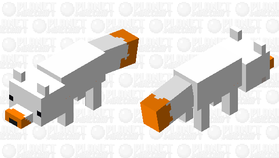 Totaly Reversed Fox (Bedrock edition only) Minecraft Mob Skin