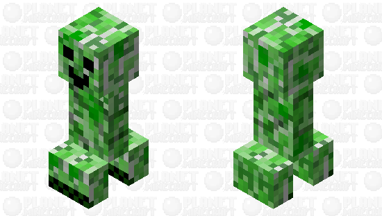 Happy Creeper Minecraft Mob Skin