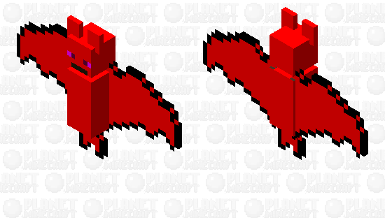red bat Minecraft Mob Skin