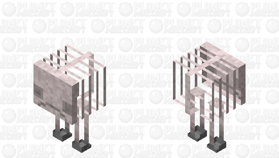 Skeletal strider Minecraft Mob Skin