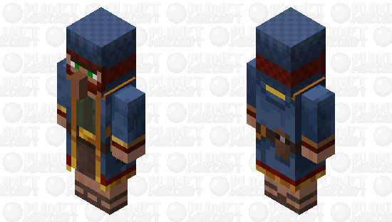 Wandering Trader Villager / with arms apart / re-texturing Minecraft ...