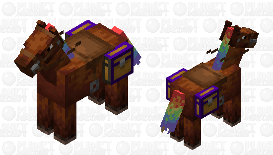 Rainbow Flag Horse : Pride flag mobs #17 Minecraft Mob Skin