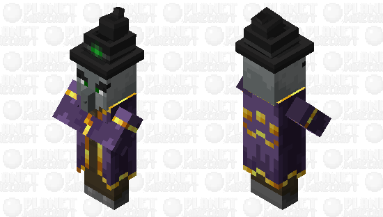 The Witch illager Minecraft Mob Skin
