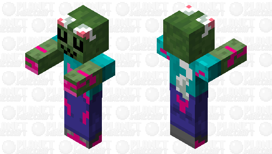 yandere zombie UwU Minecraft Mob Skin