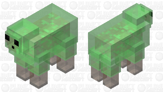 The SHLIME | Sheep + Slime Minecraft Mob Skin