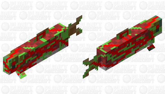 Infected Salmon Minecraft Mob Skin