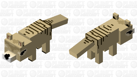 The Thylacine (Tasmanian Tiger) Minecraft Mob Skin