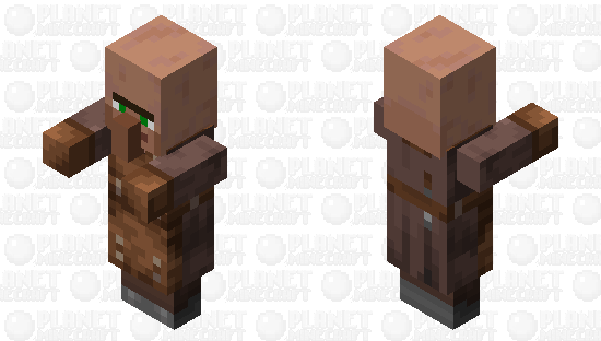 Villager Plains Leatherworker with arms 1.14 Minecraft Mob Skin