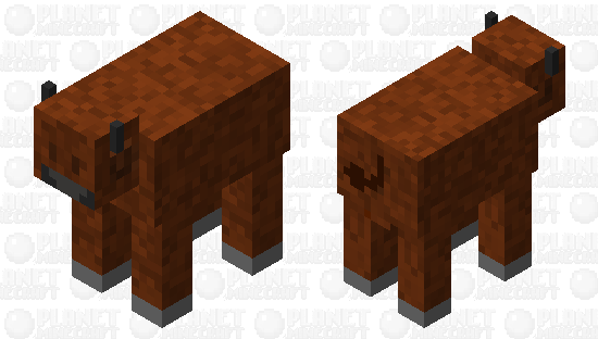 brown bull Minecraft Mob Skin