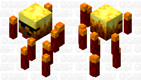 Cool Guy Blaze Minecraft Mob Skin