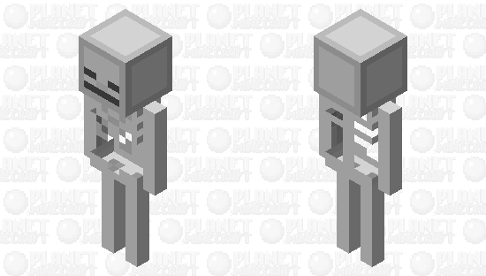 Simple Skeleton Revamped Minecraft Mob Skin