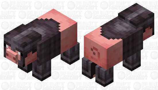 Netherite armor pig Minecraft Mob Skin