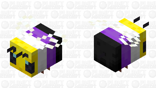 Non-binary Bee Minecraft Mob Skin