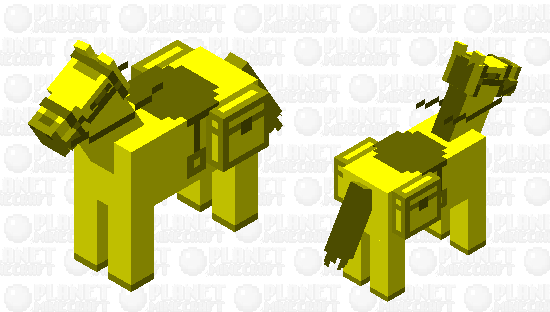 Golden Mule Minecraft Mob Skin