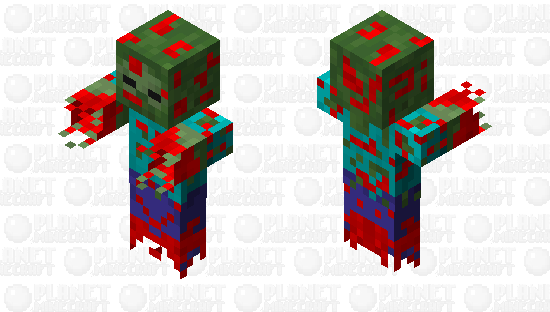Deteriored zombie Minecraft Mob Skin