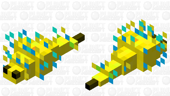 Yellow Silverfish Minecraft Mob Skin