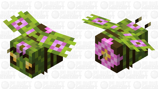 Azalea Tree Bee Minecraft Mob Skin