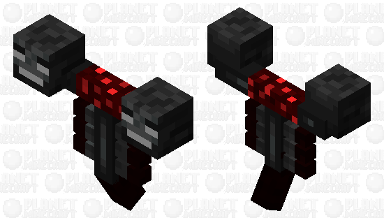 2 Headed Wither Minecraft Mob Skin