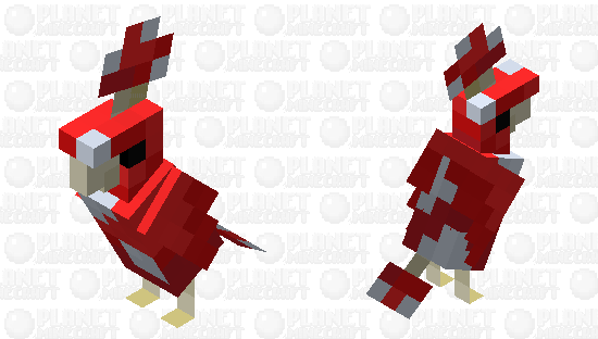 red mushroom parrot Minecraft Mob Skin