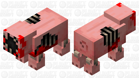 Infected pig Minecraft Mob Skin