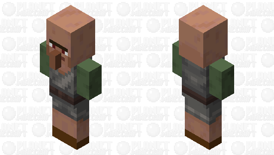 Aggressive villager axeman replaced vindicator Minecraft Mob Skin