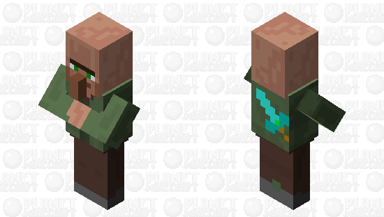 Fighting Villager Minecraft Mob Skin
