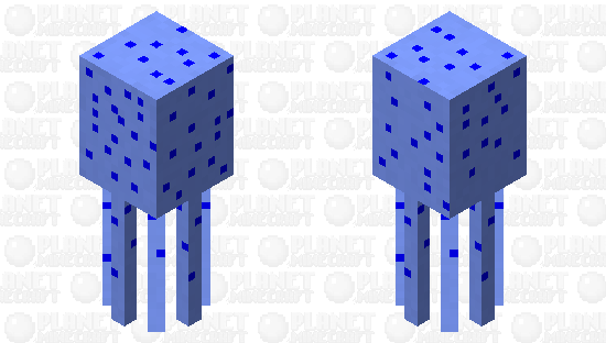 Blue jellyfish Minecraft Mob Skin