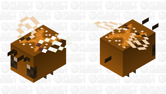 Bread Loaf Bee Minecraft Mob Skin