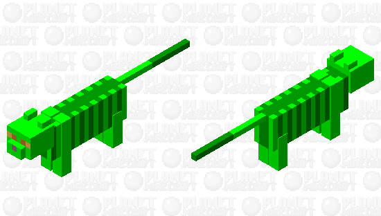 Leafy Cat Minecraft Mob Skin