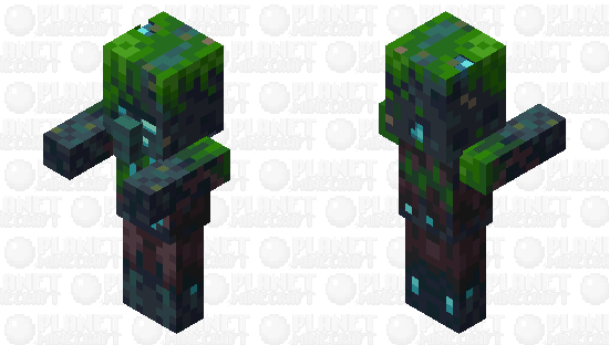 Dark Drowned Villager / Minecraft Dungeons Minecraft Mob Skin