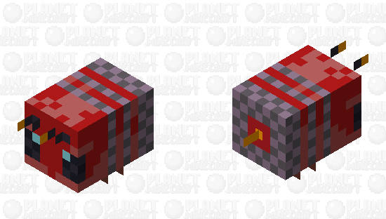 fire bee Minecraft Mob Skin